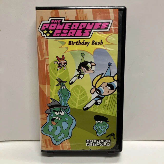 THE POWERPUFF GIRLS Birthday Bash VHS - Cartoon Network 2000 Warner ...