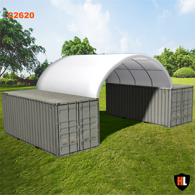 26 X 20 FT SHIPPING CONTAINER CANOPY / SHELTER, SHED - GALVANISED STEEL ...