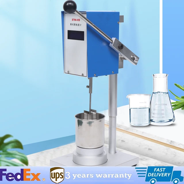 DIGITAL STORMER VISCOMETER Paint Viscosity Meter Tester KU CP G Temp ...