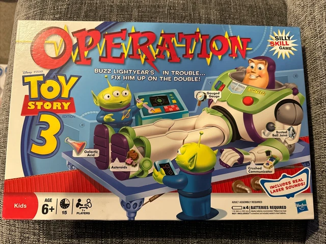 DISNEY TOY STORY 3 Operation Buzz Lightyear Game By Hasbro - Working ...