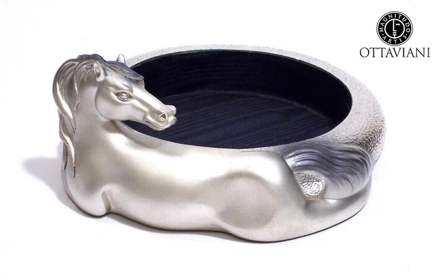 OTTAVIANI 1945 SVUOTATASCHE Cavallo In Lamina D'argento Magnitudo Artis ...