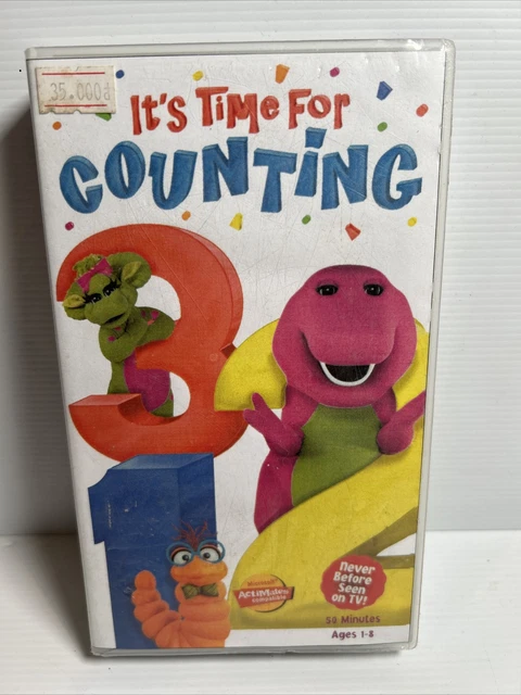 BARNEY & FRIENDS It’s Time For Counting Classic VHS Video Tape £8.09 ...