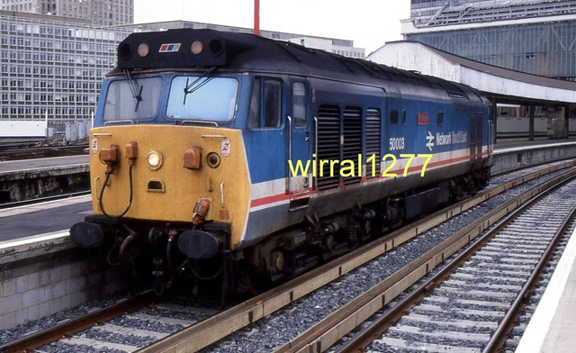 6X4 RAILWAY PHOTOGRAPH Class 50 50003 at Waterloo 08.07.90 £1.50 ...