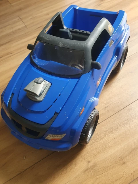 ACTION MAN BLUE 4x4 jeep Rotating Drive along firing canon (No Missiles ...