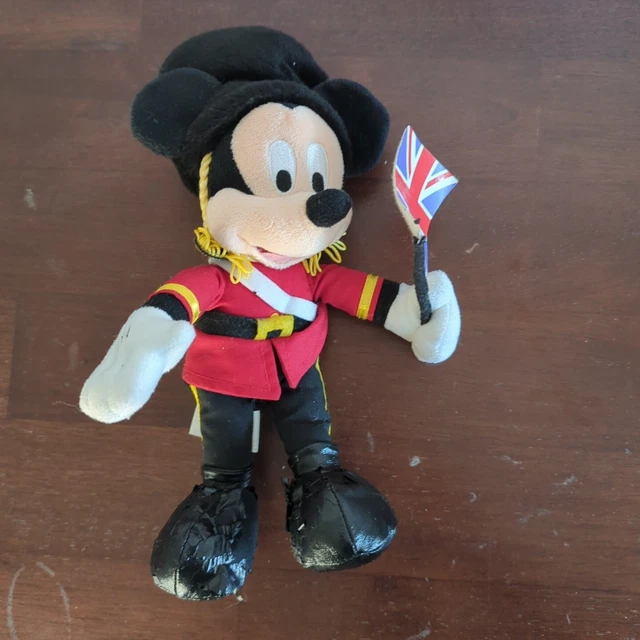 DISNEY WORLD PARKS Mickey Mouse Palace Royal Guard 11"Plush UK British ...