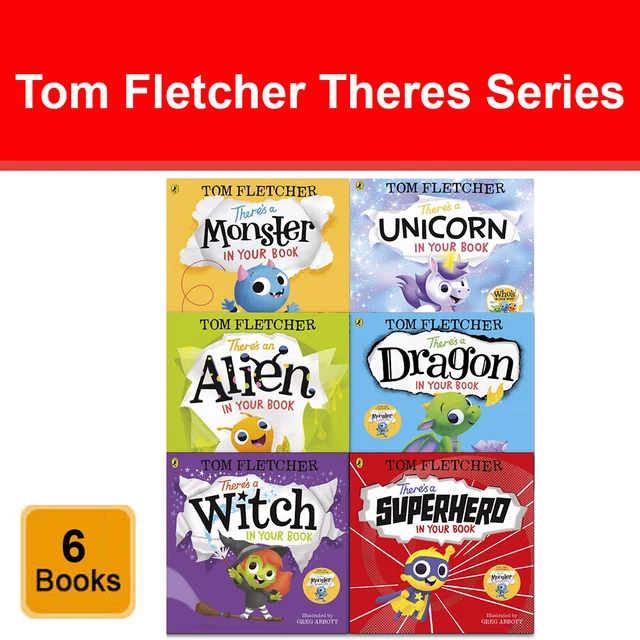 TOM FLETCHER THERES Series 6 Books Collection Set There's a Unicorn in ...