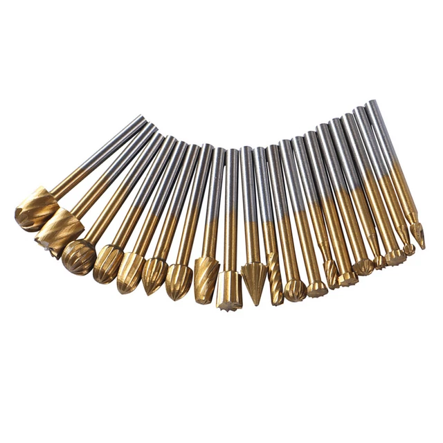 20 PCS ROTARY Bits Rotary Bits Grat Bits Rotary Grat Rotary Burr Set ...