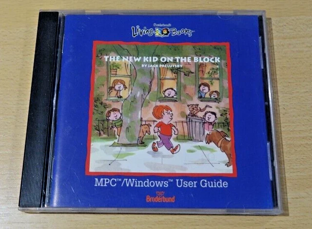 RARE VINTAGE LIVING BOOKS THE NEW KID ON THE BLOCK CD-ROM With Case ...