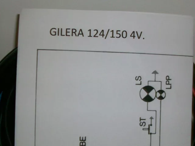 IMPIANTO ELETTRICO ELECTRICAL Wiring Moto Gilera 124/150 4 Velocita ... IMPIANTO ELETTRICO ELECTRICAL Wiring Moto Gilera 124/150 4 Velocita ...