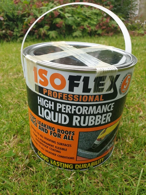 ISOFLEX HIGH PERFORMANCE Liquid Rubber Waterproof Roof Seal Black ...