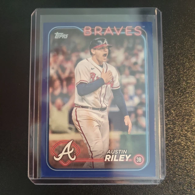 AUSTIN RILEY 2024 Topps Series 2 #595 bleu royal parallèle Atlanta ...