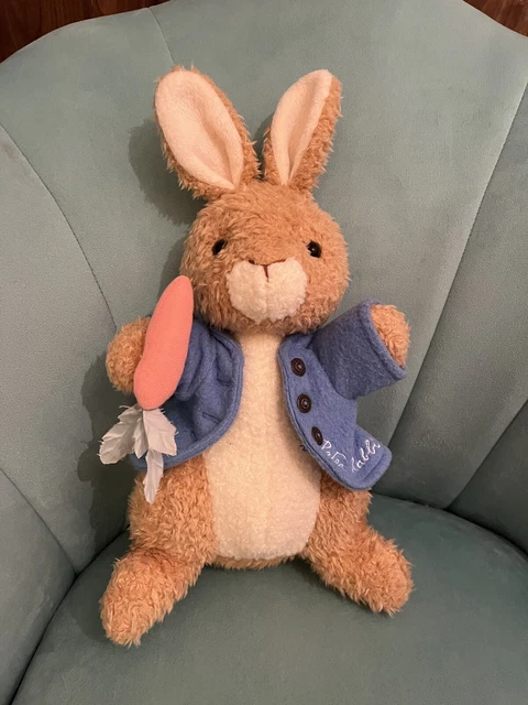 VINTAGE EDEN PETER Rabbit Holding Carrot Soft Toy Beatrix Potter Plush ...