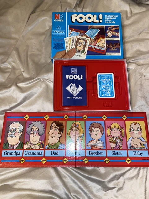 VINTAGE RETRO 1980S MB Games FOOL Family Board Game - Complete set of ...