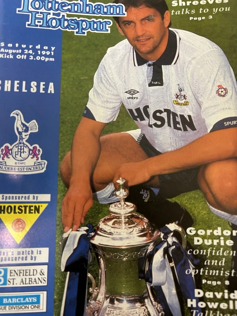 TOTTENHAM HOTSPUR 1991/92 HOME COMPLETE SEASON. + 2 Official Club ...