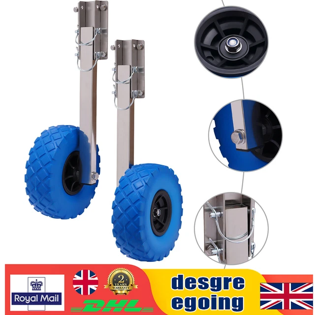 HEAVY DUTY INFLATABLE Boat Launching Wheels for Inflatable Boat Yacht ...