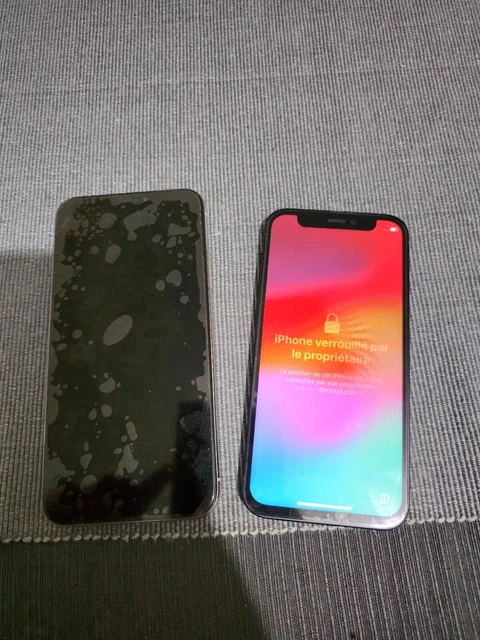 LOT IPHONE 12 mini Bloqué iCloud Et Iphone X Redémarre En Boucle Sur La Pomme . EUR 123,00 ...