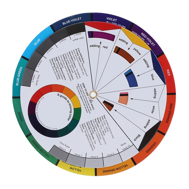 TATTOO INK COLOR Wheel Chart Tattoo Pigment Mix Color Guide For ...