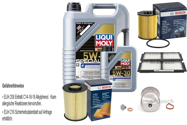 BOSCH INSPECTION SET 6L Liqui Moly Spécial Tec F 5W-30 pour Mazda 3 1.6 EUR 152,77 - PicClick FR