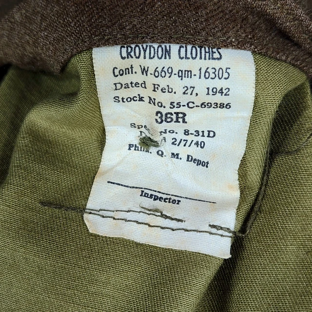 WWII US ARMY - Class A Dress Jacket (36R) Anti-Air Coastal Artillery ...