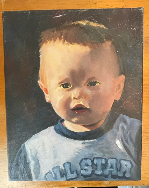 SMALL REALISM PORTRAIT Oil Painting 8”x10” Original $61.72 - PicClick AU