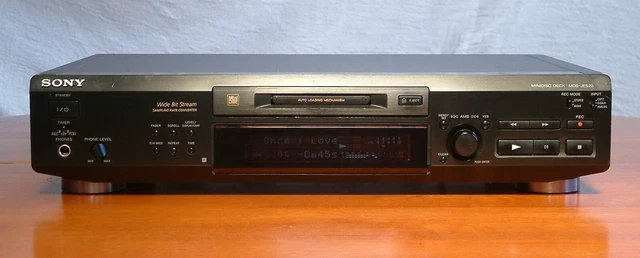 SONY MDS-JE520 MINIDISC Deck Stereo Hi-Fi Player Recorder Retro Superb ...