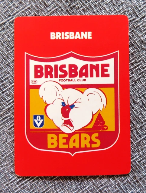 1989 SCANLENS VFL Card: BRISBANE BEARS Logo Card #139 EUR 2,86 ...