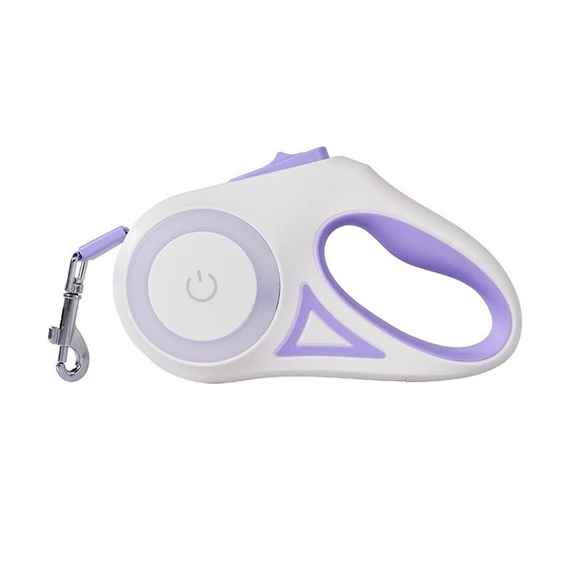 LED LIGHT AUTO Retractable Dog Traction Rope With Abs Material For ...
