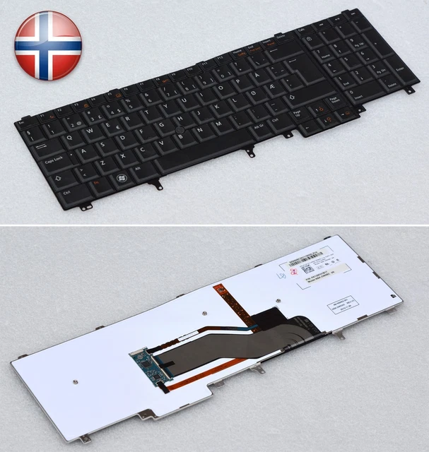 NORWEGIAN NORWAY KEYBOARD Dell Precision M4600/6600/6700 011MRM #323 £ ...