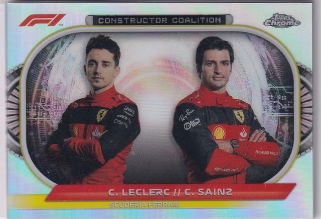 TOPPS 20212 CROMO Fórmula 1 Núm cc-Sf Charles Leclerc Carlos Sainz ...