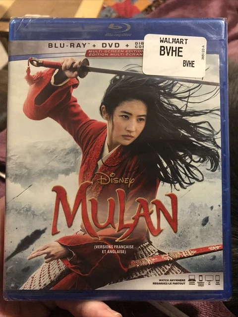 DISNEY'S MULAN (BLU-RAY + DVD + Digital, 2020) - New/Sealed $9.99 ...