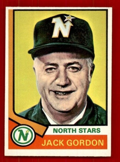 1974-75 O-PEE-CHEE #238 Jack Gordon CO RC recrue neuf comme neuf dans ...