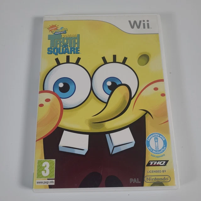 SPONGEBOBS TRUTH OR Square Nintendo Wii Video Game Manual PAL £5.46 ...