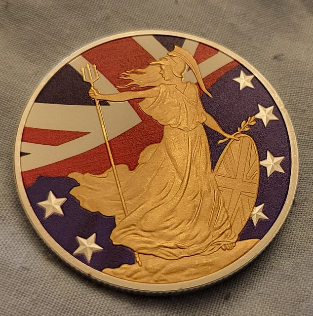 BREXIT GOLD SILVER Coin Britannia Boris Johnson Autograph Card Flags ...