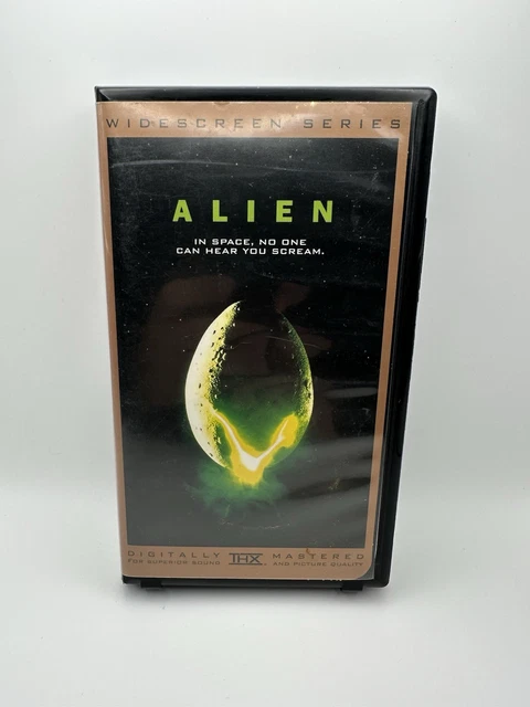 ALIEN 1979 GOLD Clamshell VHS Widescreen Digitally Mastered Sigourney ...