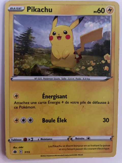 CARTE POKÉMON HOLO/REVERSE? Pikachu 7/15 Epée & Bouclier Promo Mc ...