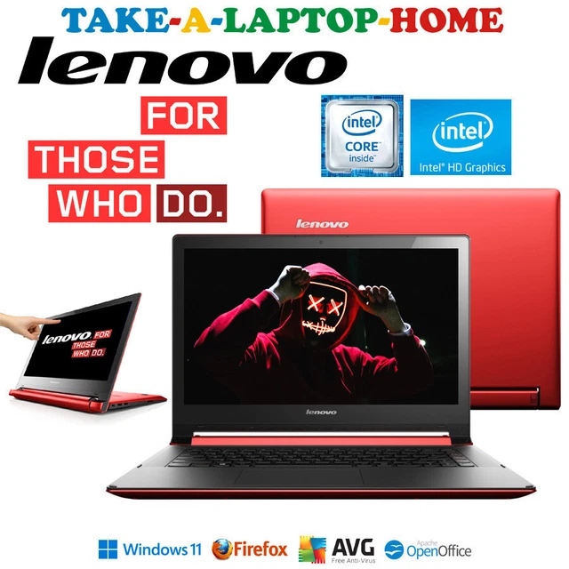 LENOVO LAPTOP FLEX 2 14" Red Windows11 TouchScreen 1Tn Terabyte - Comes ...