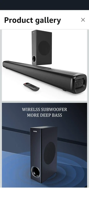 PAIYDA 2.1 SOUNDBAR wirh Subwoofer £29.54 - PicClick UK