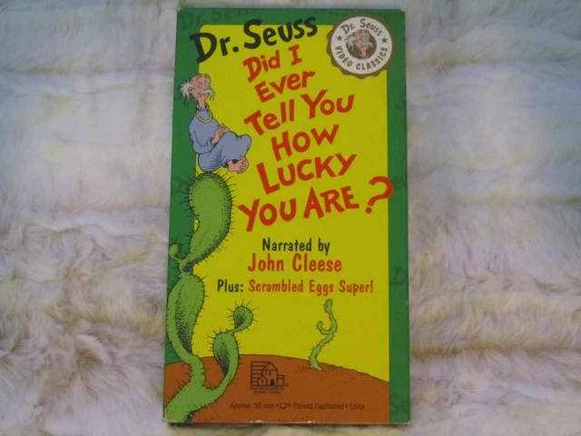 ~DR SEUSS~DID I Ever Tell You How Lucky You Are? + Scrambled Eggs Super ...
