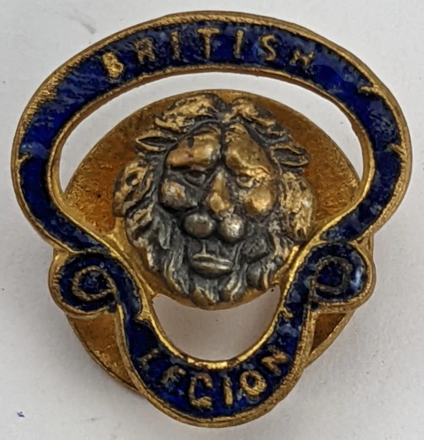 VINTAGE BRITISH LEGION Members Enamel Pin Badge No A 38565 £6.00 ...