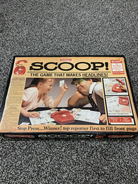 SCOOP VINTAGE BOARD Game By Waddingtons complete from 1988 - Complete ...