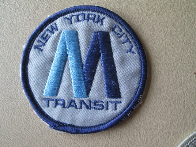 NEW YORK CITY Transit MTA NYC subway bus 2 tone M logo Patch Auth ...