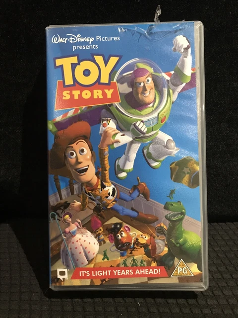 TOY STORY VHS Video Retro Walt Disney Pictures Pixar (Woody, Buzz) PG ...