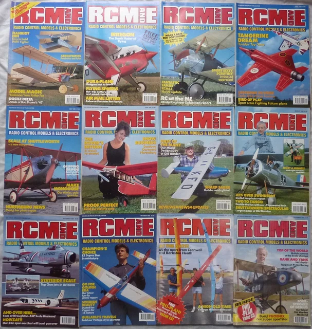 RCM AND E MODEL MAGAZINE 1990 COMPLETE YEAR £11.11 - PicClick UK