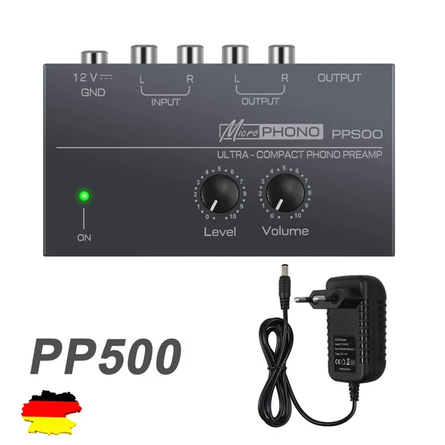PP500 PHONO-PLATTENSPIELER-VORVERSTÄRKER ELEKTRONIK-AUDIO-STEREO-PHONOGRAPH RCA EUR 19,99 ...
