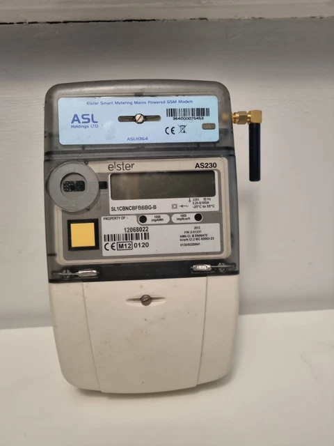 ELSTER AS230, SINGLE Phase, Electric Smart Meter - 1000kWh 100A GSM ...
