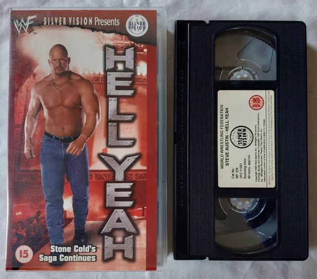 WWF STEVE AUSTIN: Hell Yeah! - VHS Tape - TESTED! - WWE WCW ECW AEW ...
