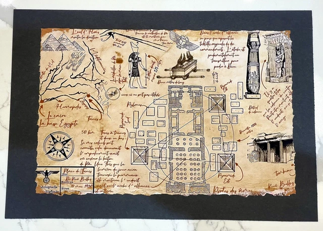 INDIANA JONES RAIDERS Rene Belloq’s Map £21.29 - PicClick UK