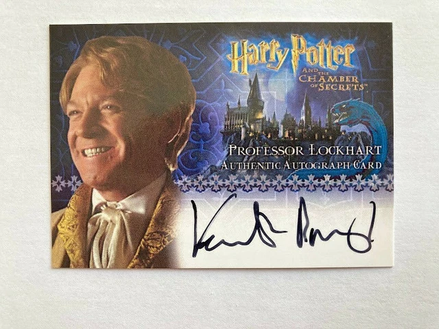HARRY POTTER CHAMBER Secrets Autograph Card Kenneth Branagh Professor ...