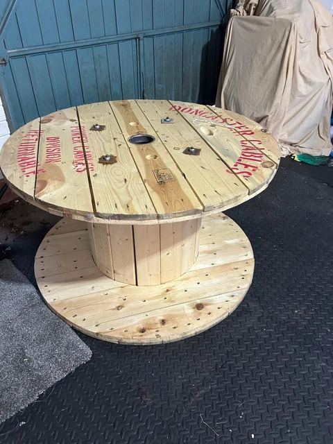 WOODEN CABLE REEL, Cable Drum, Wooden Cable Reel, Upcycling Project, £ ...