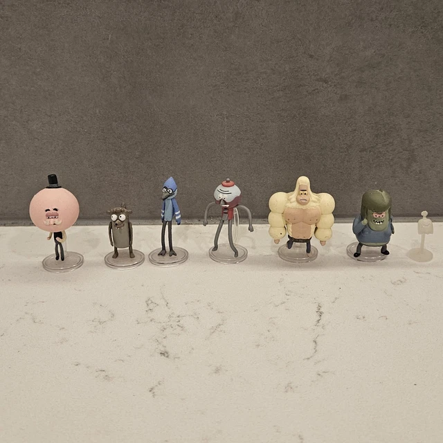 RARE CARTOON NETWORK REGULAR SHOW MINI FIGURE SET COMPLETE Jazwares ...